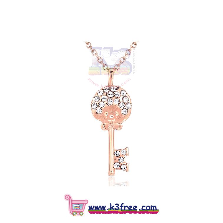 Atelier x Monchhichi 鎖愛鑰匙項鏈 (玫瑰金/銀色) 2